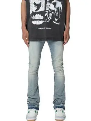 Amiri Stack Flair Jeans - Stone Indigo | Editorialist